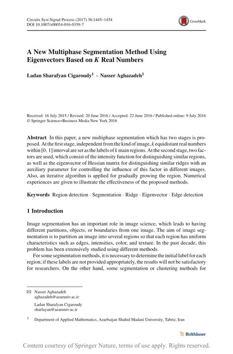 A New Multiphase Segmentation Method Using Eigenvectors Based On K Real