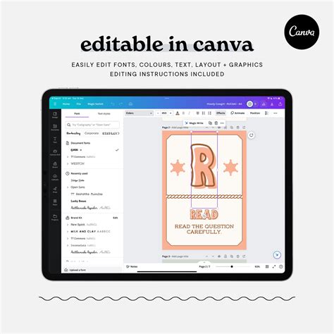 Printable Rucsac Problem Solving Classroom Display Editable Canva Template Western Class Decor