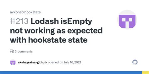 Lodash Isempty Not Working As Expected With Hookstate State · Issue