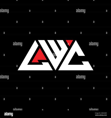 LWC Triangle Letter Logo Design With Triangle Shape LWC Triangle Logo