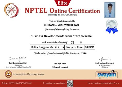 Chetan Dekate On Linkedin Business Nptel Learning Iitmadras Businessdevelopment