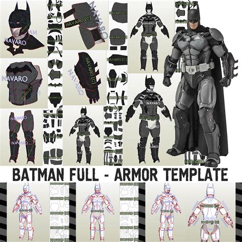Batman Costume Template Batman Armor Eva Foam Template Artofit