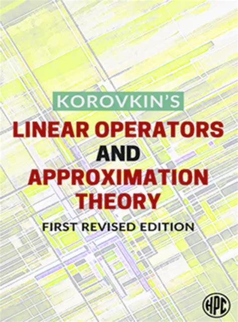 Korovkins Linear Operators And Approximation Theory New Book At Rs 695 शिक्षात्मक पुस्तक In