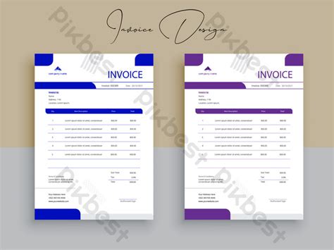 Trendy Commercial Invoice Template Design AI Free Download Pikbest