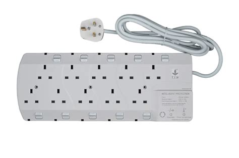 FYM 10 Gangs Intelligent Extension Socket Set With Safety Alarm YOHO