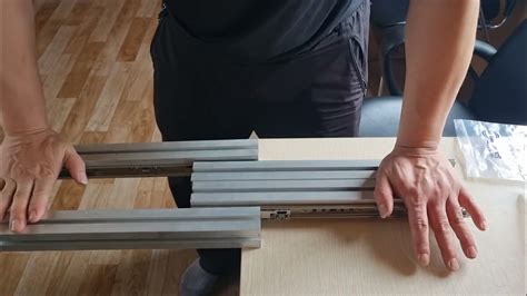 알미늄 프로파일에 서랍용 레일 적용 Youtube