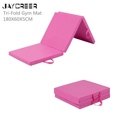 JayCreer, черный цвет, 180X60X5 см, трехслойный Складной толстый коврик ...