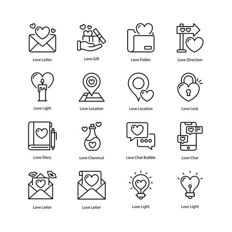 Love Vector Outline Icon Design Illustration Sports And Awards Symbol On White Background Eps
