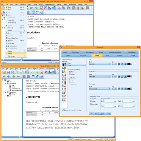 Spss How To Change Font