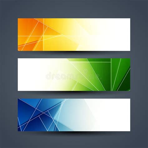 Abstract Colorful Web Header Designs Stock Vector Illustration Of Shape Element 69574223