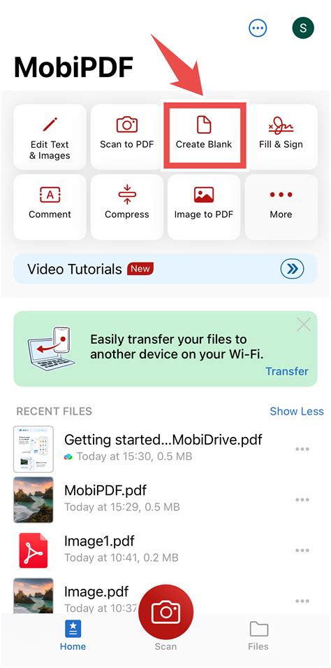 How To Create A PDF From Scratch With MobiPDF On IOS MobiSystems
