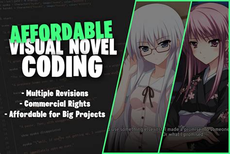 Code Your Visual Novel Using Renpy By St4rlyt Fiverr
