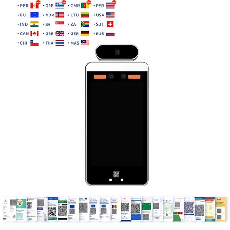 Qr Code Scanner Smart Door Lock Access Control Kiosk With Face Recognition Access Control System