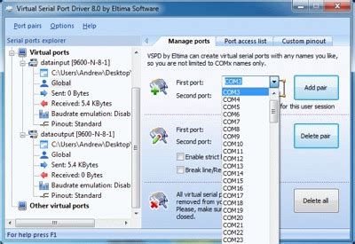 Virtual Serial Port Driver On Filecart