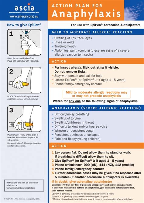 Anaphylaxis Management PADI RTO Registered Training Organisation