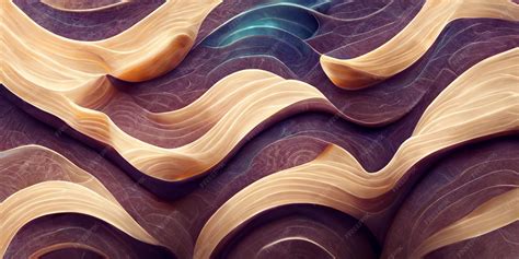 Premium Photo 3d Abstract Wave Pattern Background Digital Illustration Texture