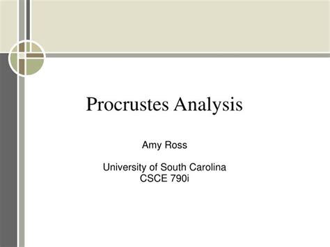 Ppt Procrustes Analysis Powerpoint Presentation Free Download Id