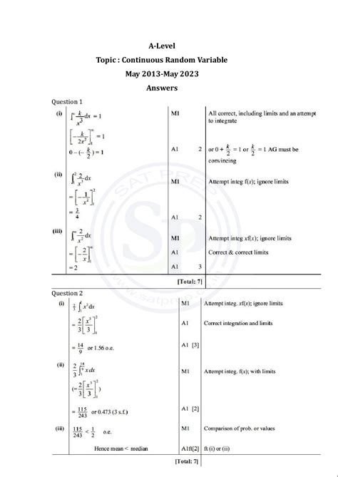 Solution Of Linear Combination Random Variables Question From Past Paper