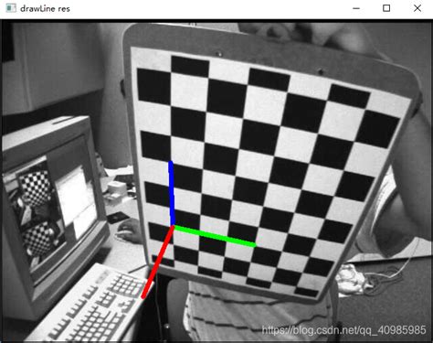 Opencv中的姿势估计及3d效果（3d坐标轴，3d立方体）绘制 Opencv画三维坐标系 Csdn博客