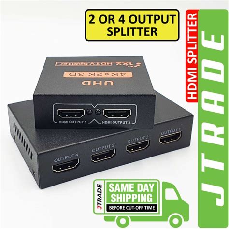 Hdmi Splitter 2 Output Or 4 Output 4k Uhd Jtrade Lazada