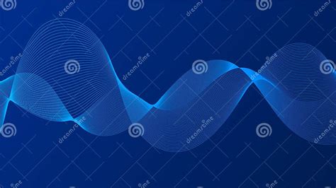 Geometric Curved Lines In Gradient Forming Dynamic Futuristic Abstract Flow Patterns Stock