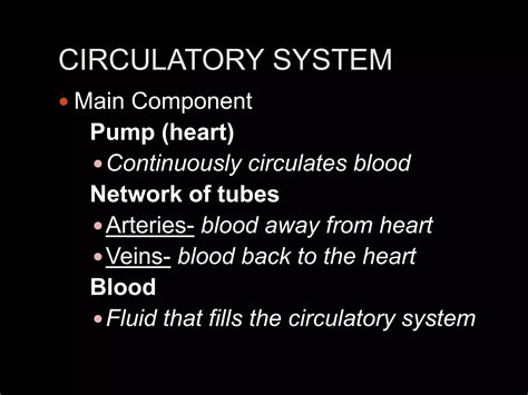 Organ System For Internal Transport Circulatory System Pptx