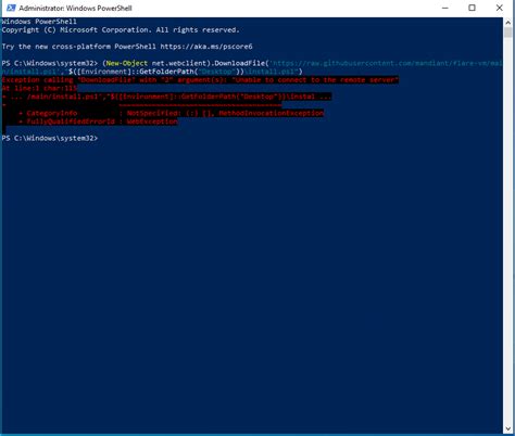 getting error when downloading the install ps1 file · issue 439