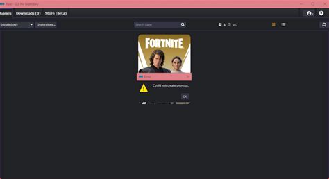 Bug Unable To Create Fortnite Shortcut · Issue 283 · Raredevsrare