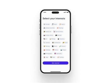 Select Your Interests Mobile App By Laman Shirinzada On Dribbble