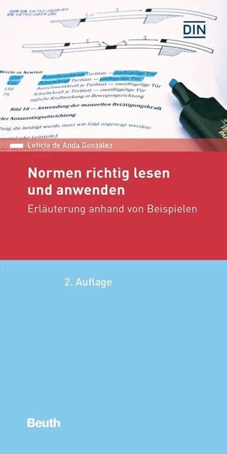 Normen Richtig Lesen Und Anwenden Erläuterung Anhand Von Beispielen