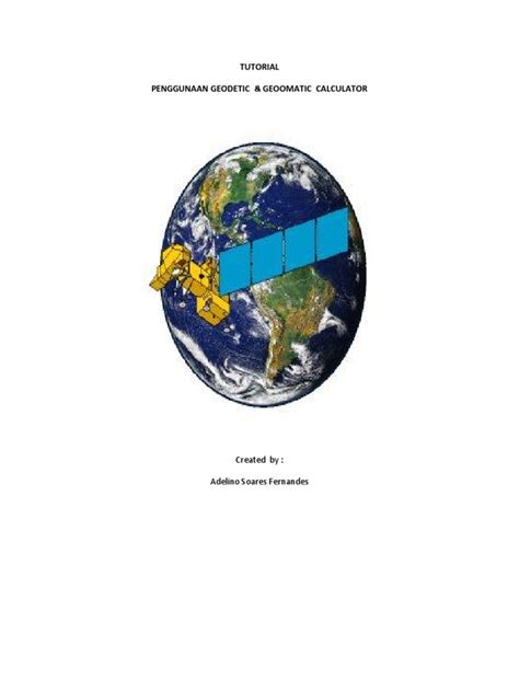 Tutorial Geodetic And Geomatic Calculator Pdf