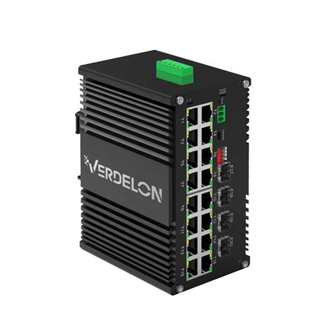 Industrial L2 Managed 16 Port Ethernet Switch Verdelon