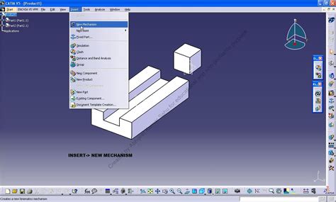 Tutorial Prismatic Joint In Catia V5 Simulation Grabcad Tutorials