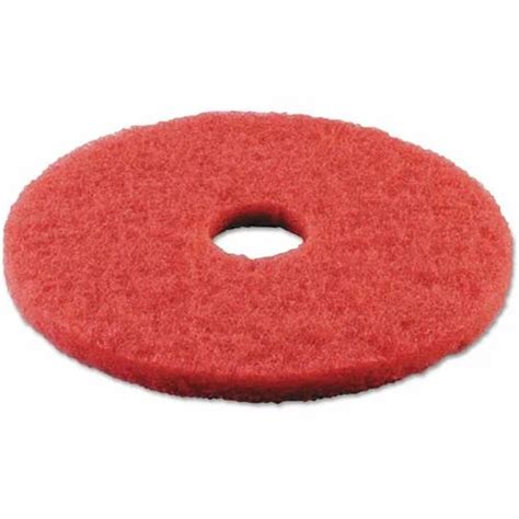 Red Polyester Fiber Floor Cleaning Pad Round At ₹ 300 Piece In Tiruchirappalli Id 22431929662
