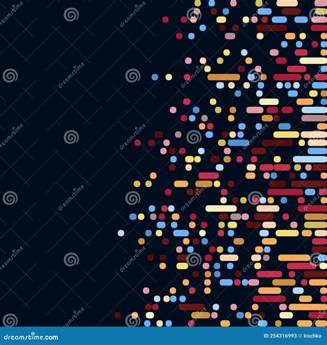 Abstractly Arranged Dots On Blue Background Stock Vector Illustration Of Shopping Abstractly