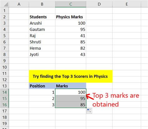 How To Find Top Or Bottom N Values In Excel Geeksforgeeks