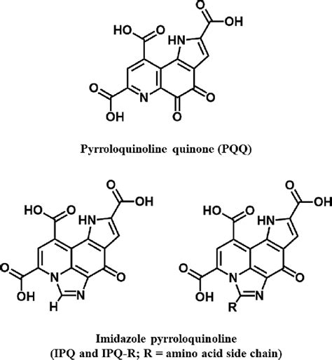 Chemical Structures Of Pqq And Its Derivatives Such As Ipq And Ipq R Download Scientific Diagram