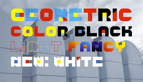 Geometric Font Free Behance