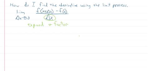 solved derivative describe how to find the derivative of a function