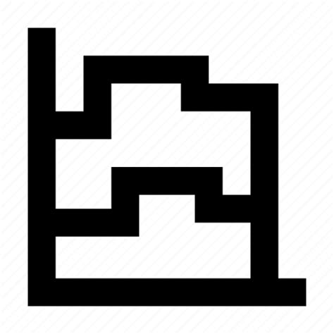 Chart Graph Data Visualization Area Step Stepper Icon Download