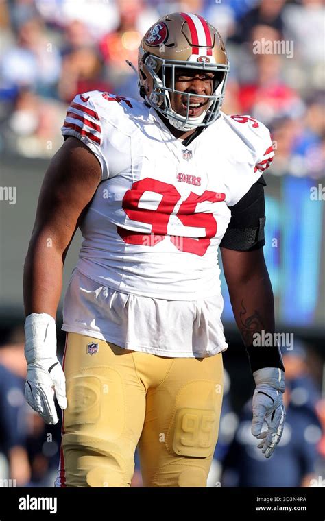 San Francisco 49ers Defensive Tackle Alfred Collins 95 In Action
