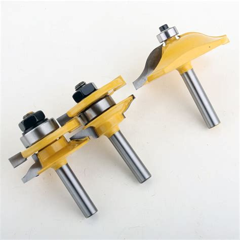 3pc 8mm Shank Raised Panel Cabinet Door Router Bit Vicedeal