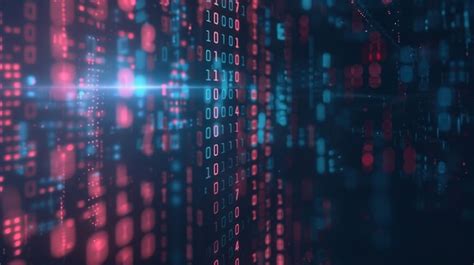 Binary Code Abstract Background Premium Ai Generated Image