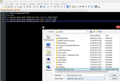 Steam Community Guide Gta V Bat File Automatically Set Gta5exe