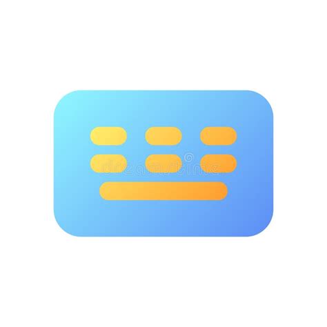 Keyboard Pixel Perfect Flat Gradient Color Ui Icon Stock Vector Illustration Of Logo Filled