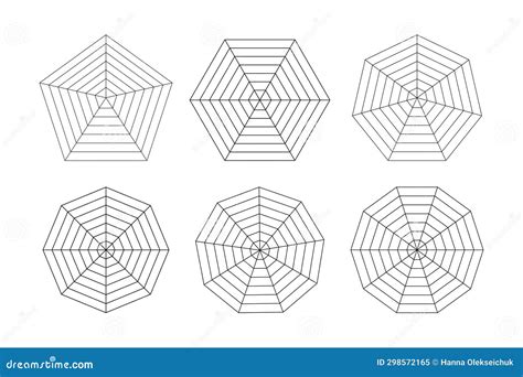 Radar Spider Diagram Template Spider Mesh Polygon Graphs Diagram