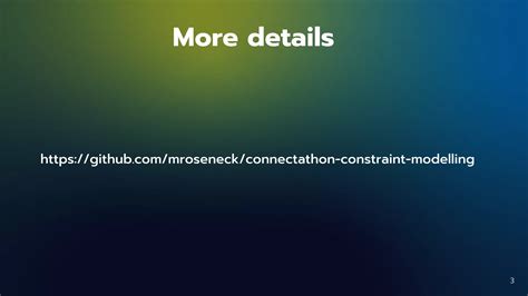 constraint modelling with schemas