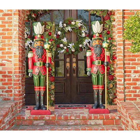 Outdoor Nutcracker Themed Houses