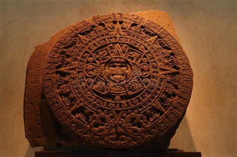 Aztec Sun Stone Piedra Del Sol At The National Museum Of Anthropologgy