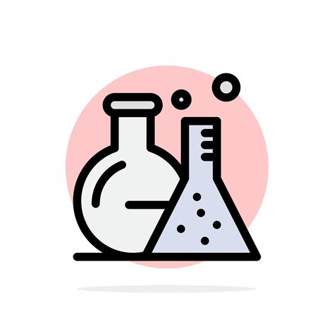 Tube Flask Lab Science Abstract Circle Background Flat Color Icon 17968458 Vector Art At Vecteezy